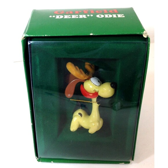 Enesco | Holiday | Vintage Garfield Enesco 9781983 Deer Odie Felted ...